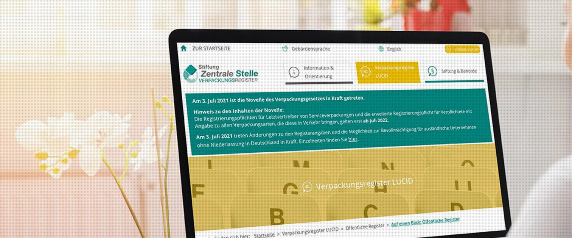 LUCID Verpackungsregister - Zentrale Stelle (ZSVR)